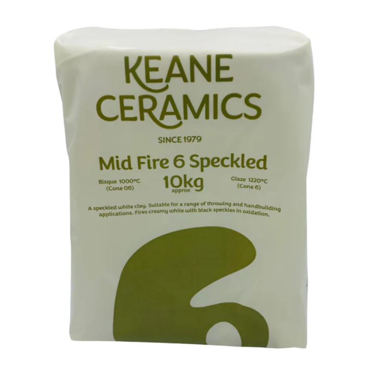 Keanes No. 6 Speckled Midfire Clay 10kg - The Potter's Market