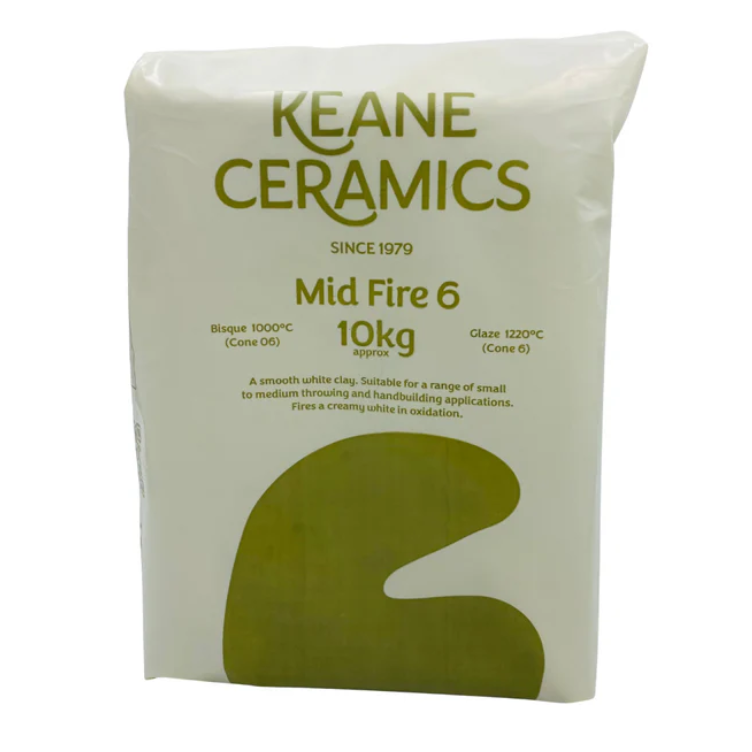 Keanes No. 6 Midfire Clay 10kg - The Potter's Market