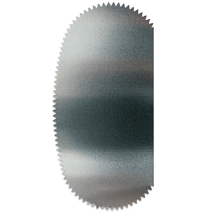 Serrated Rib Stainless Steel - Kidney Shape - The Potter's Market